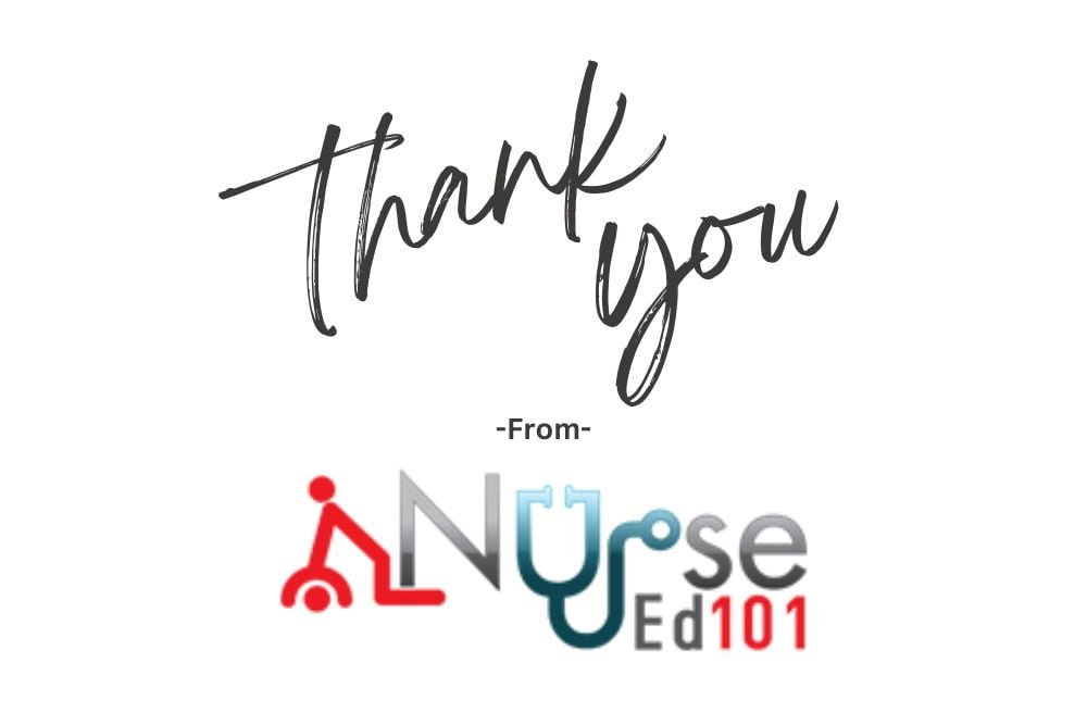 Thank You for Your Purchase | Nurse ED 101
